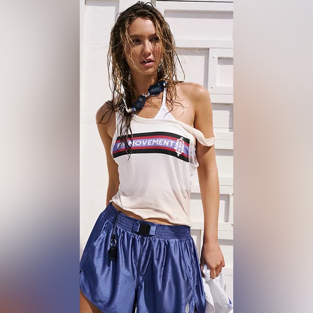 Free People Movement Back To Basics Logo Tank. NWOT. … - Gem